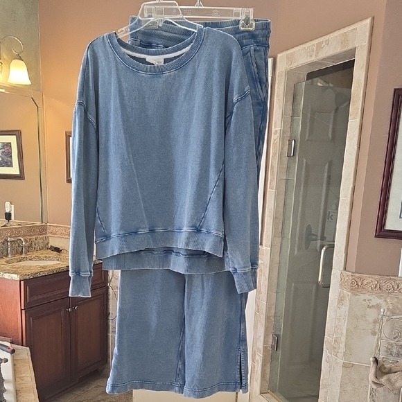 Lou & Grey | Other | Lou Grey Blue Indigo Loungewear Set | Poshmark